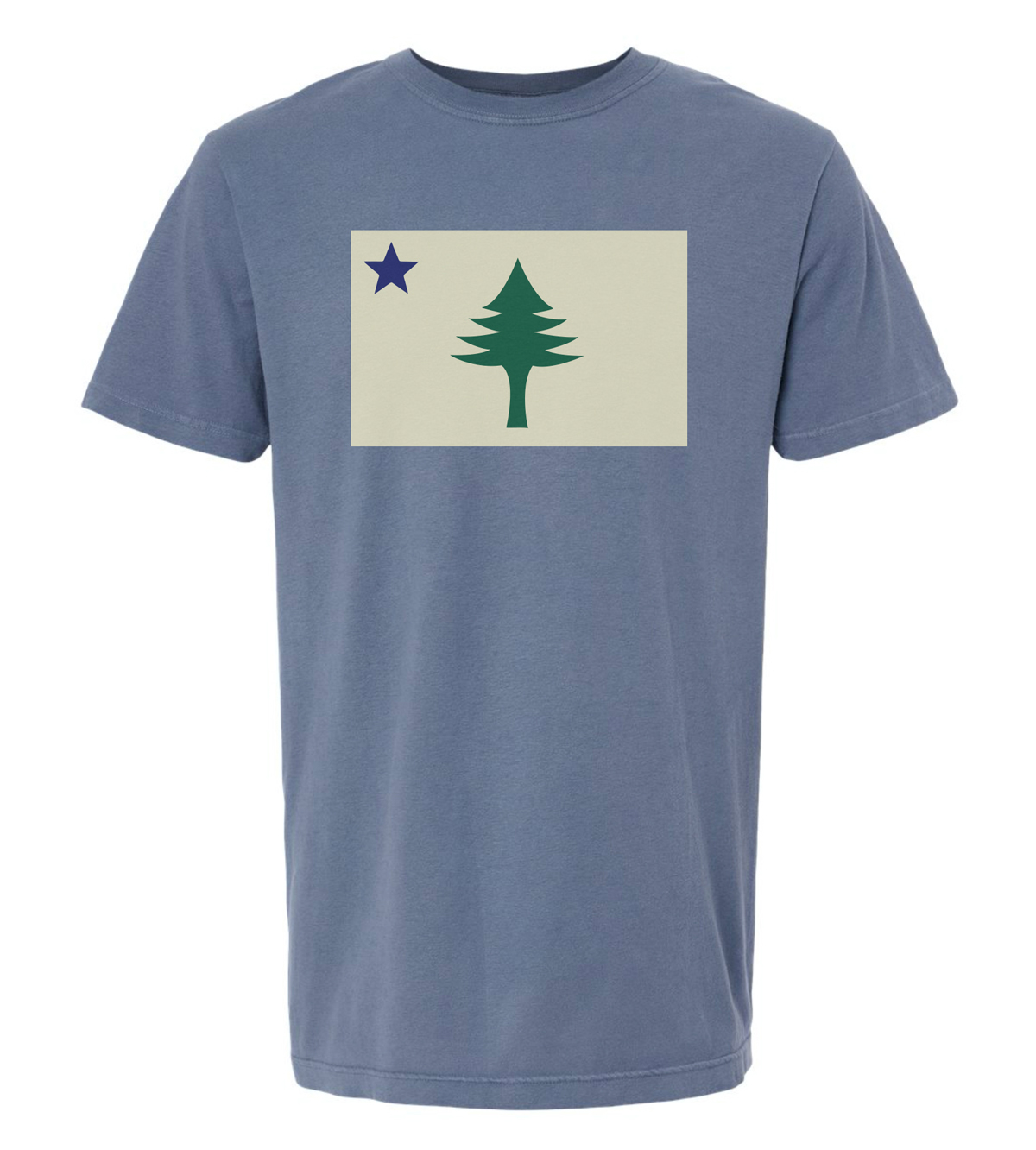 Maine 1901 Pine Tree Flag T-shirt | Woods and Sea Maine 1901 Pine Tree Flag T-shirt | Woods and Sea